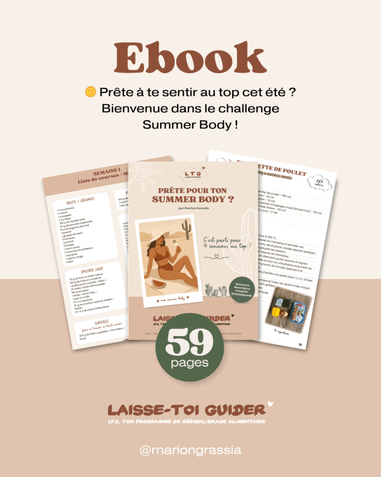 Ebook challenge Summer Body - Laisse-toi guider